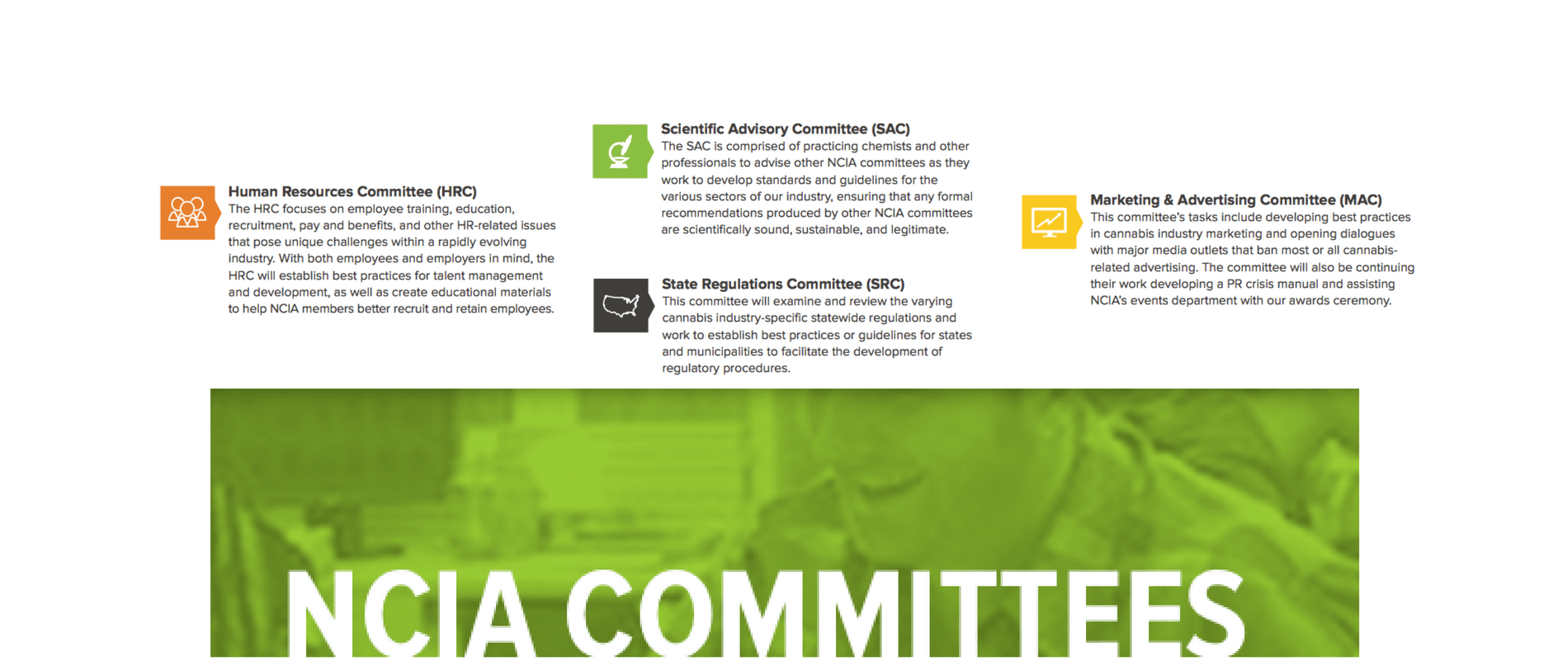 Four Team Members Selected for NCIA Committees | Canna Advisors